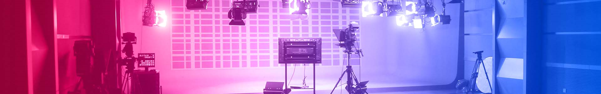 Optimum equipment for TV productions in the television studio